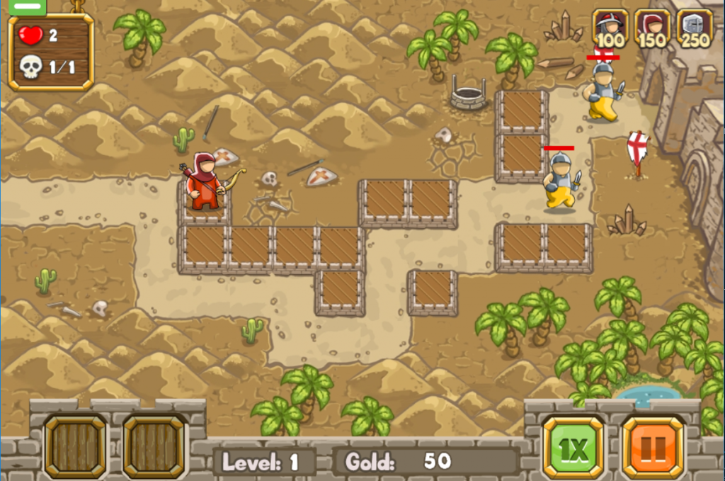 Play game Crusader defence 2 - online action games